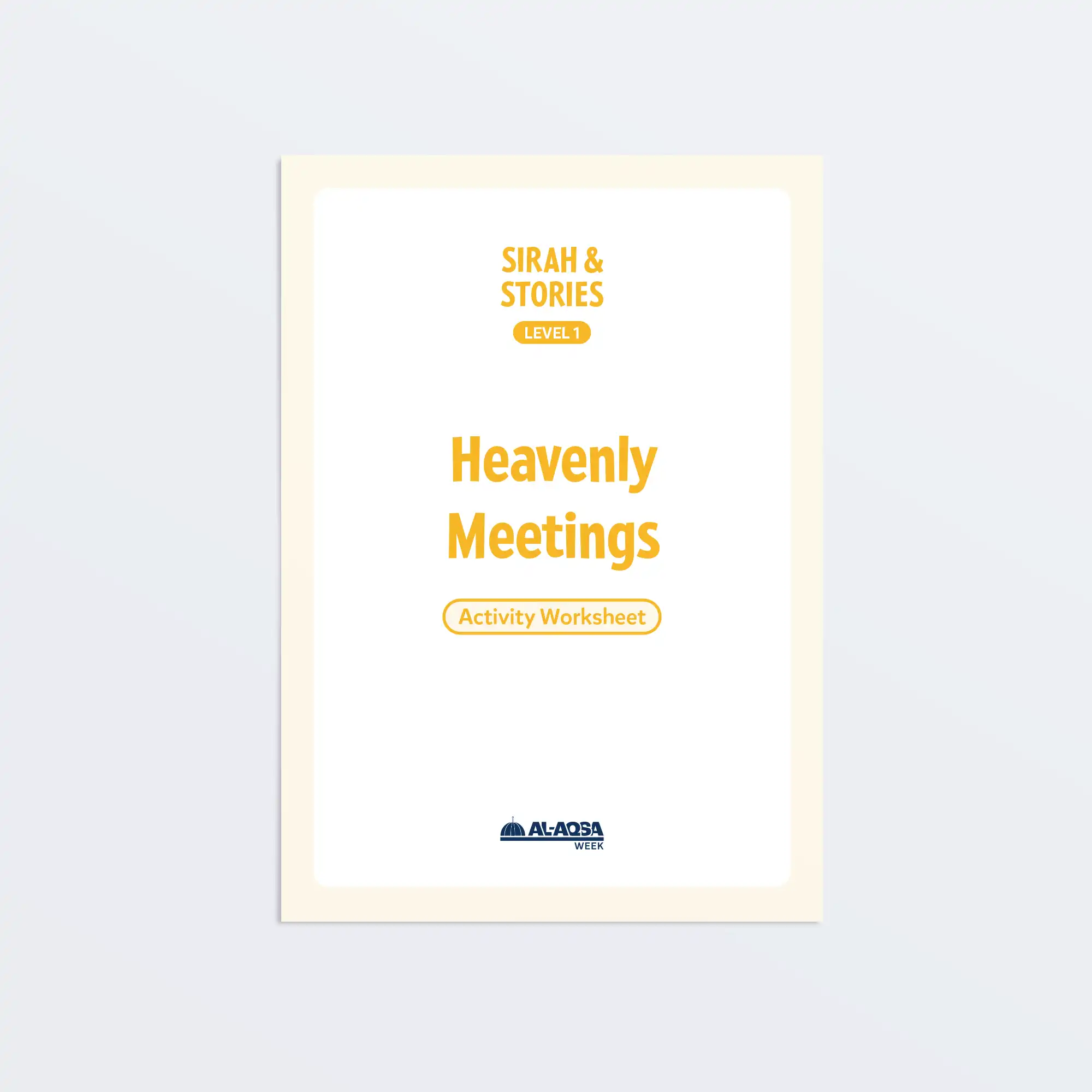 Heavenly Meetings Activity Worksheet - al-Aqsa Week - Quranic Tarbiyah ...